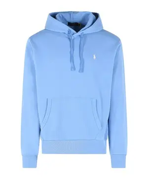 Polo Ralph Lauren Embroidered Logo Drawstring Hoodie - Blue