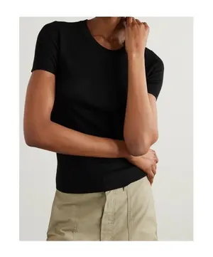 NILI LOTAN Hettie Ribbed T-shirt