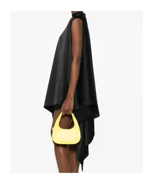 Coperni Asymmetrical Crew Neck Dress - Black