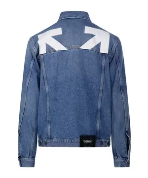 Off-White Half Arrow Skate Denim Jacket - Blue