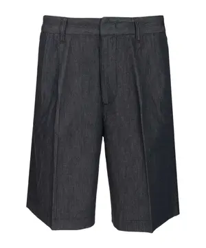 Emporio Armani Pleated Denim Shorts