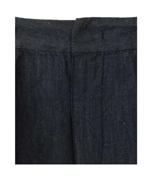 Emporio Armani Pleated Denim Shorts