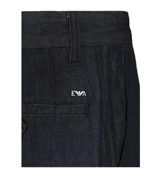 Emporio Armani Pleated Denim Shorts