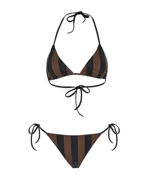 Fendi Ff Logo Bikini - Black | Editorialist