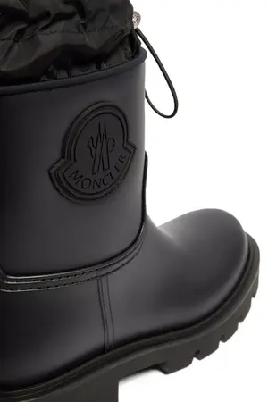 Moncler Kickstream Drawstring Wellington Boots - Black