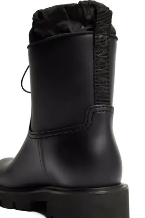 Moncler Kickstream Drawstring Wellington Boots - Black