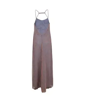 Emporio Armani Embroidered Sleeveless Maxi Dress