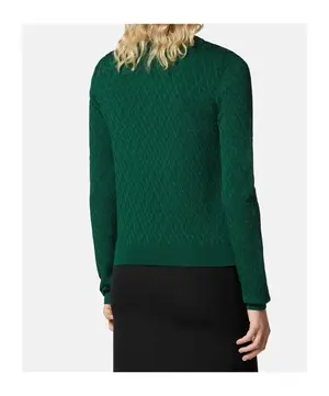 Versace Jacquard Knit Cardigan With Medusa Buttons