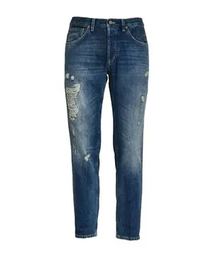 DONDUP Brighton Distressed Carrot Jeans - Blue