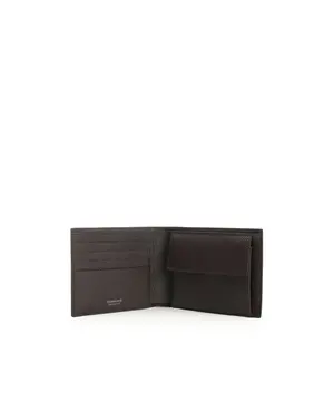 FERRAGAMO Logo Plaque Bi-fold Wallet - Black
