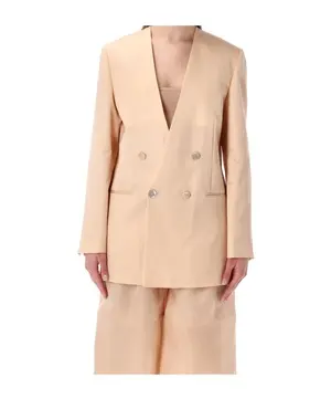 Alberta Ferretti Double-breasted Blazer - Pink