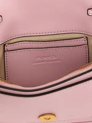 Pinko Love One Pocket Chain Linked Crossbody Bag - Pink