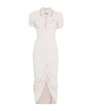 VIVIENNE WESTWOOD Draped Midi Dress - Lilac Ash