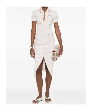 VIVIENNE WESTWOOD Draped Midi Dress - Lilac Ash