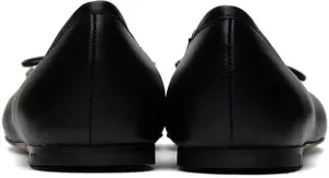 JIMMY CHOO Elme Embellished Flat - Black