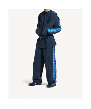 Balenciaga Stripe Baggy Pants - Black