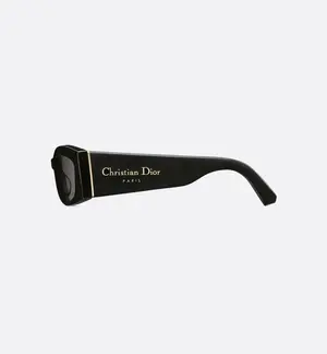Dior Full-rimmed Sunglasses With Gold-plated Logo - Black