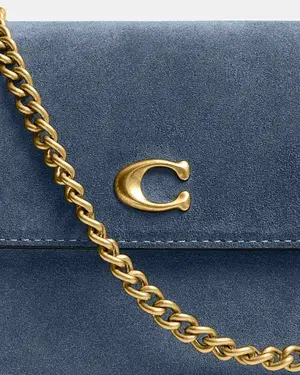 COACH Brook Flap Chain Bag - Blue