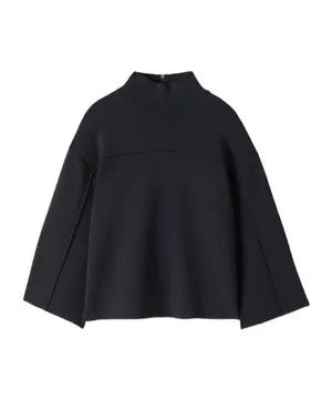 JOSEPH High Neck Boxy Top With Kimono Sleeves