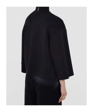 JOSEPH High Neck Boxy Top With Kimono Sleeves