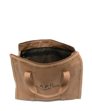 A.p.c. Logo Detail Tote Bag - Brown