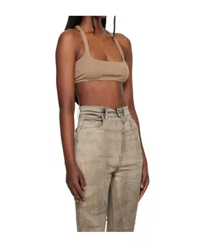 Rick Owens Square Neck Vest - Flesh