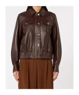 Max Mara Biada Leather Jacket
