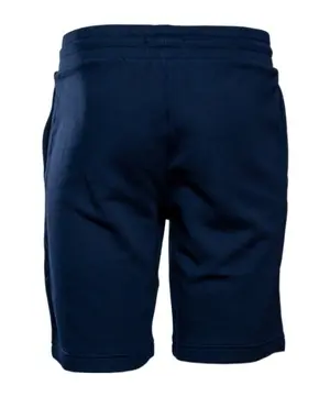 Emporio Armani Elastic Waist Shorts With Embroidered Logo - Blue