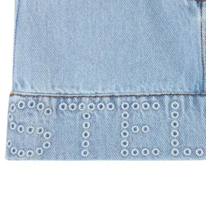 Stella McCartney Eyelet-embellished Denim Skirt