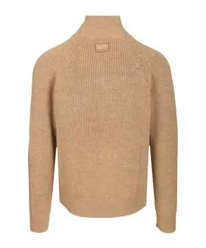 Isabel Marant Étoile High-neck Zipped Knit Cardigan - Nude