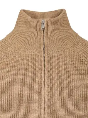 Isabel Marant Étoile High-neck Zipped Knit Cardigan - Nude