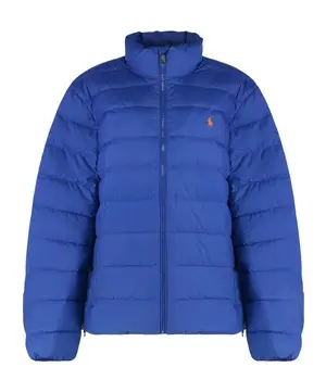 Polo Ralph Lauren Logo Embroidered Zip-up Jacket - Blue