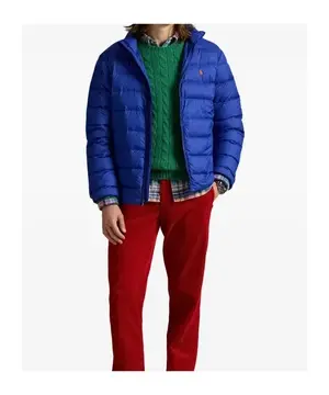 Polo Ralph Lauren Logo Embroidered Zip-up Jacket - Blue