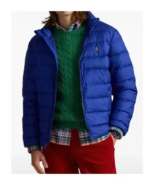 Polo Ralph Lauren Logo Embroidered Zip-up Jacket - Blue