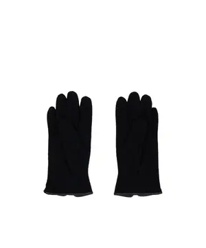 VIVIENNE WESTWOOD Orb Engraved Leather And Knitted Gloves