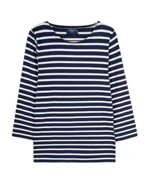 Saint James Striped Round Neck T-shirt