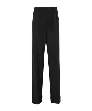 Dolce & Gabbana Casual Pants With Belt Loops - Black