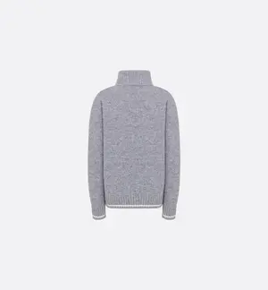 Dior Long-sleeved Sweater With Mountain Motif - Light Gray