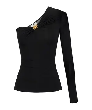 Elisabetta Franchi One Shoulder Blouses