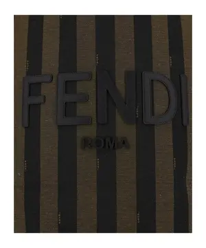 Fendi Striped Tote Bag