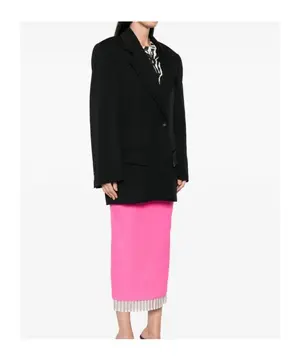 Attico Single-breasted Oversized Blazer - Black