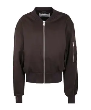 ENTIRE STUDIOS Zip-up Bomber Jacket - Black