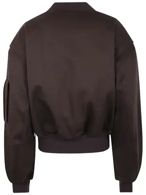 ENTIRE STUDIOS Zip-up Bomber Jacket - Black