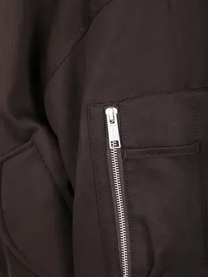 ENTIRE STUDIOS Zip-up Bomber Jacket - Black