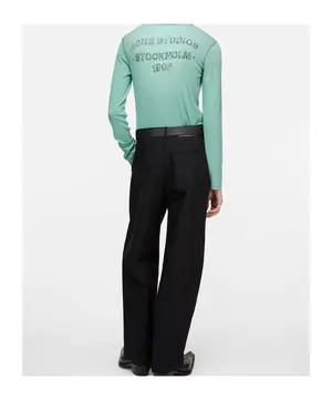 Acne Studios Logo Cotton T-shirt - Mint Green