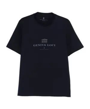 Brunello Cucinelli Short-sleeved Crewneck T-shirt - Blue