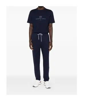 Brunello Cucinelli Short-sleeved Crewneck T-shirt - Blue