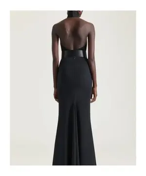 Givenchy Viscose Halterneck Top With Crystal Embellishments