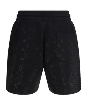 Casablanca Embellished Monogram Sweatshorts - Black