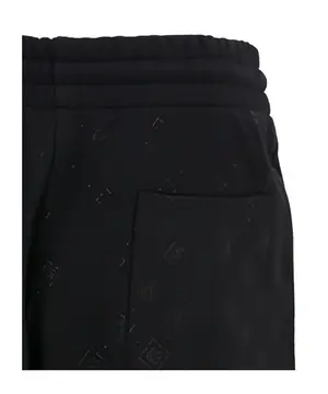 Casablanca Embellished Monogram Sweatshorts - Black